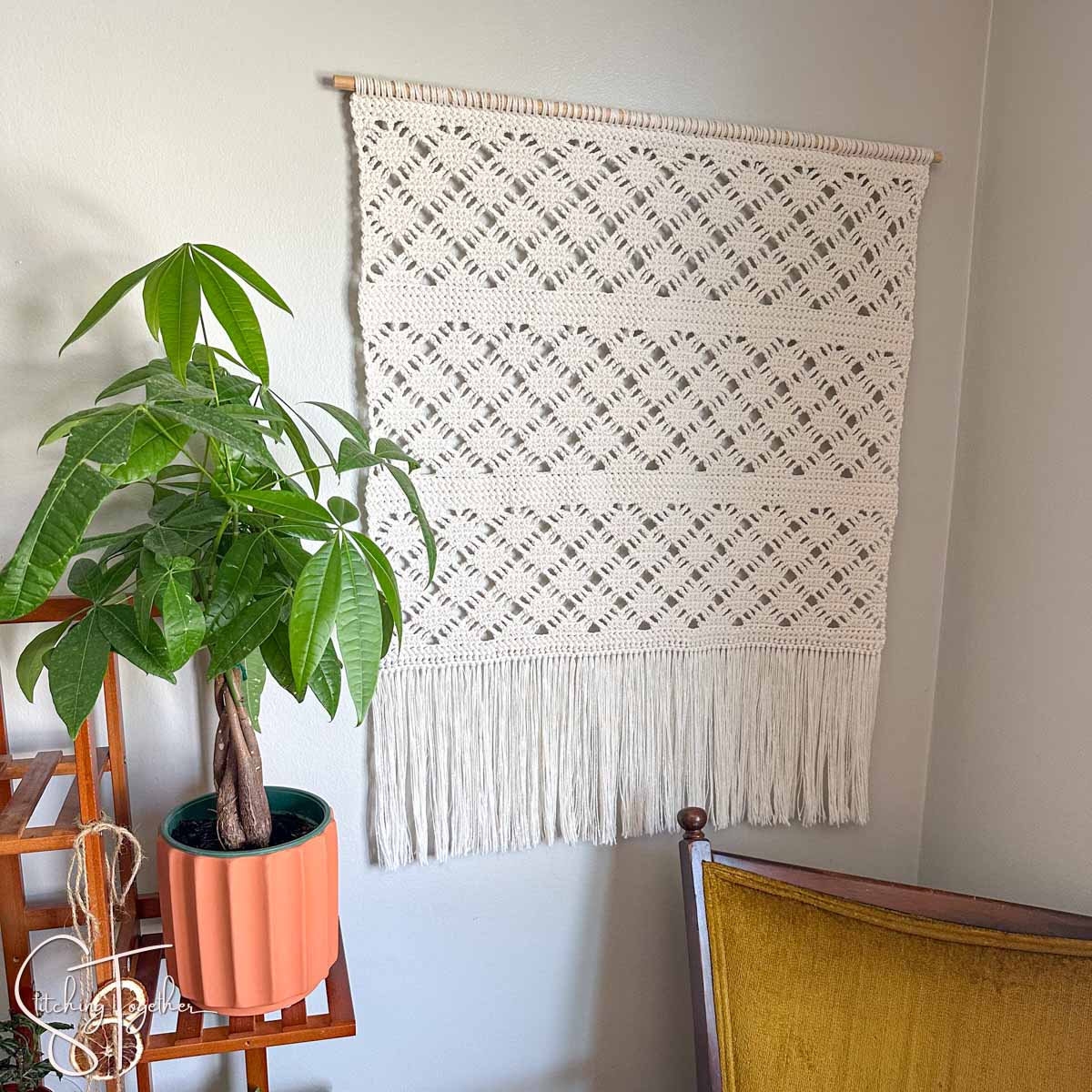 Boho Crochet Wall Hanging Pattern – Stitching Together