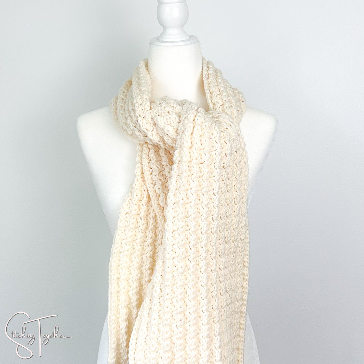 Textured Scarf Crochet Pattern – Stitching Together