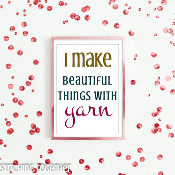 4 Crochet Quotes Wall Art Printables - Jewel – Stitching Together