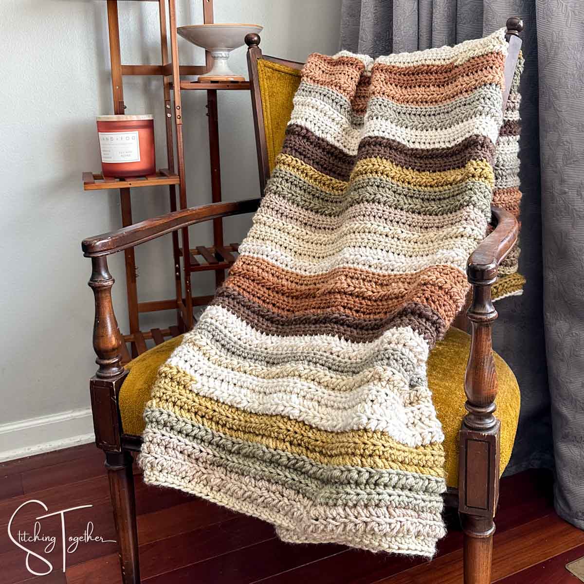 Papa's Chunky Blanket Crochet Pattern – Stitching Together