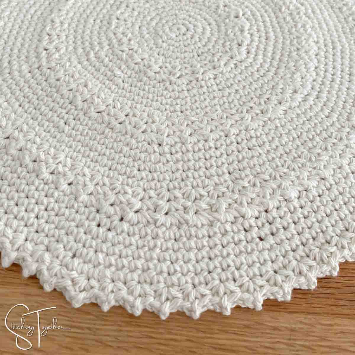 Round Placemat Crochet Pattern – Stitching Together